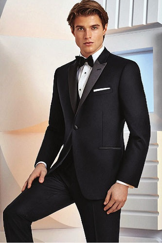 Black Peak Tux by Ike Behar Style 345 – First Class Clothier