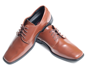 Tan Plain Shoes – First Class Clothier